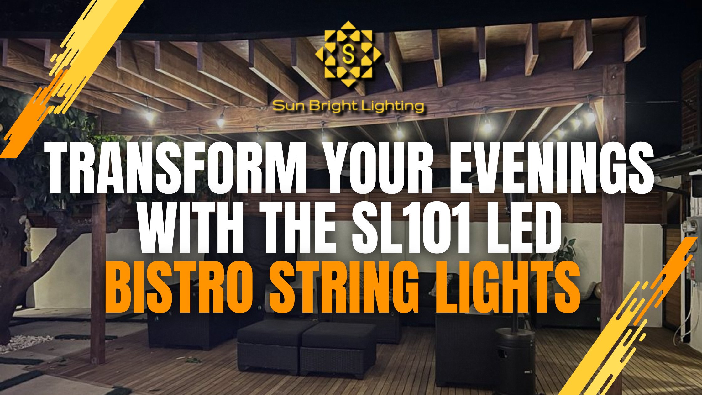 Transform Your Evenings with the SL101 LED Bistro String Lights 🌙