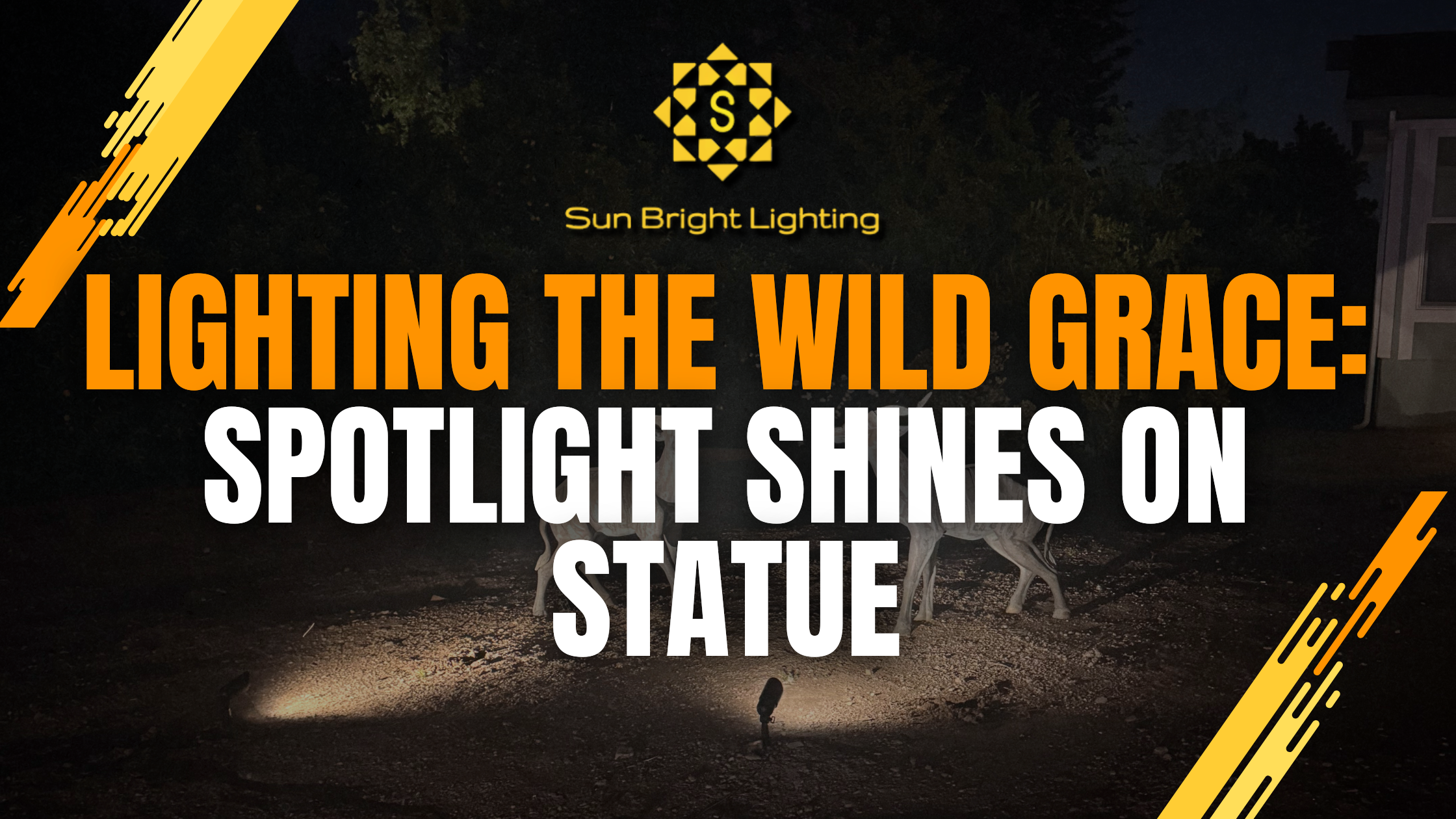 Bringing Nature to Life: SPB05 Spot Light Highlights Deer Statue with ...