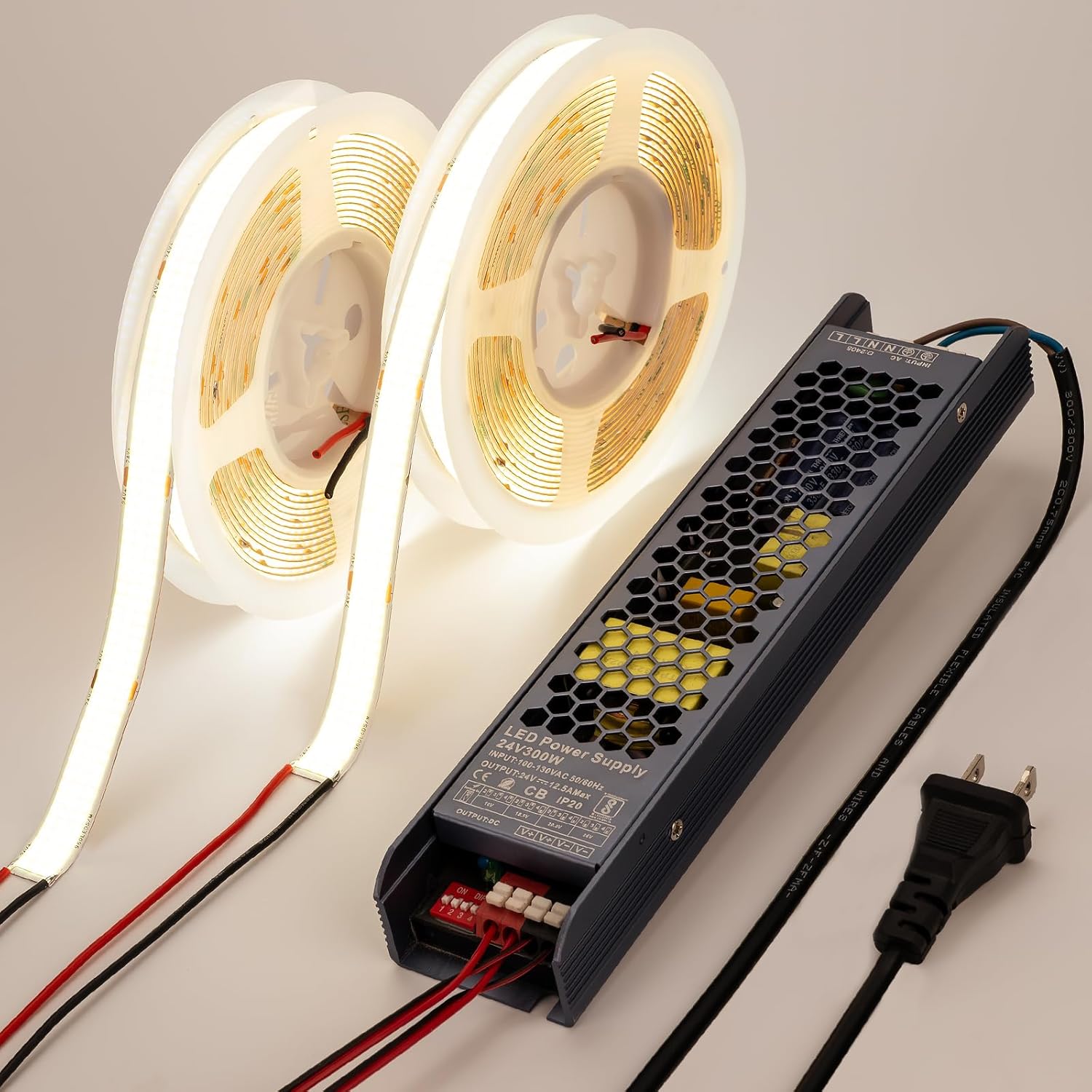 SLD16 Strip Light Single Color 2835 7.62W/ft 32.8ft (2 Rolls of 16.4ft ...