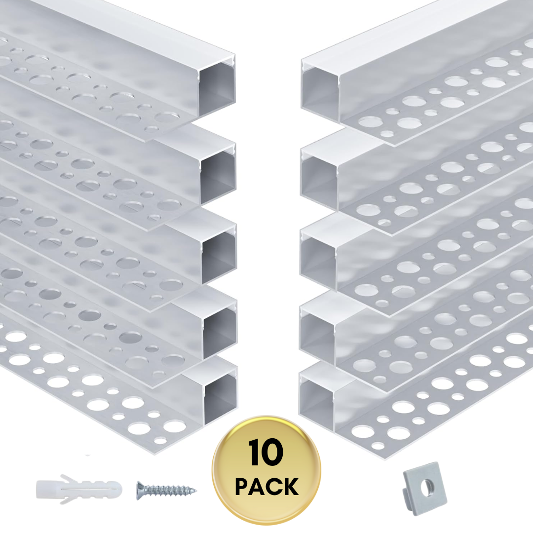 AC04 Plaster-In Drywall Trimless Recessed Track Aluminum Channel 3.3FT