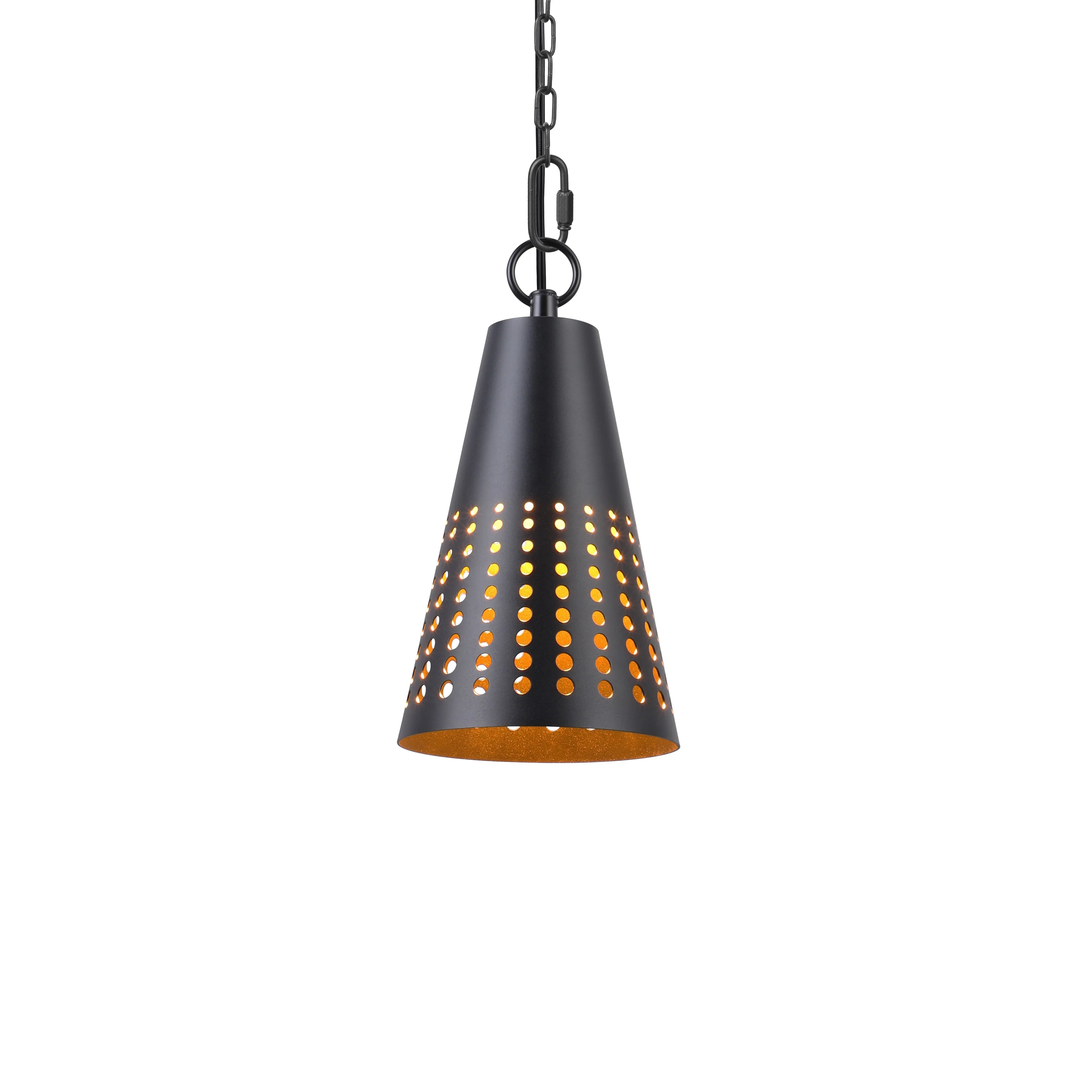 HLA04 Tiki Low Voltage Black Pendant 5W 2200K Integrated LED Aluminum