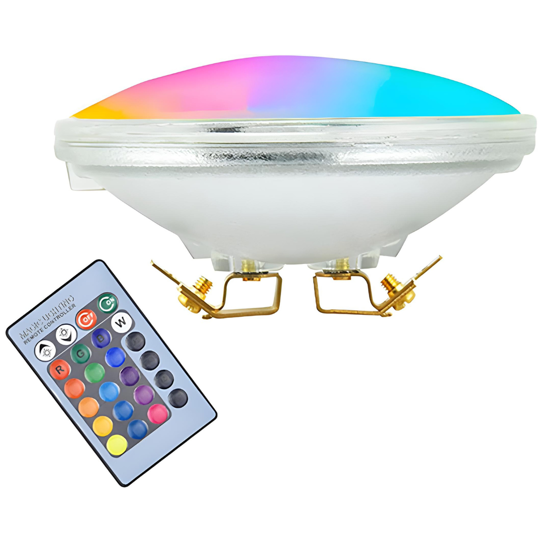 PAR36 7W LED RGBW, Remote Controlled, Dimmable, IP67 Waterproof Low ...