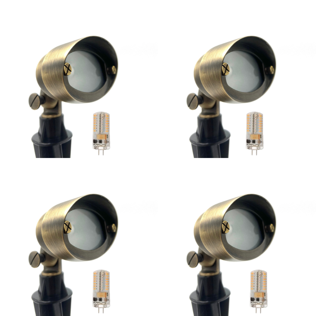FLBP04 Tulay Antique Brass Oval Flood Light 4x/8x/12x G4 2W Dimmable 2
