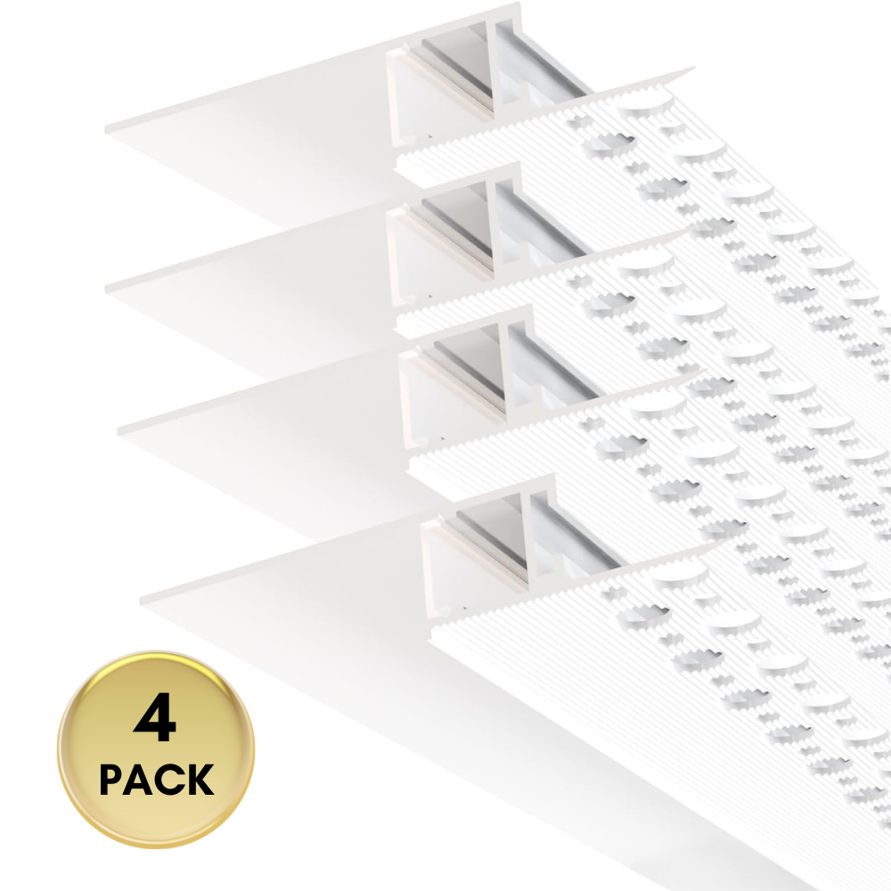 AC19 Trimless Recessed Baseboard Drywall Plaster Mud-In Z-Type Aluminu ...