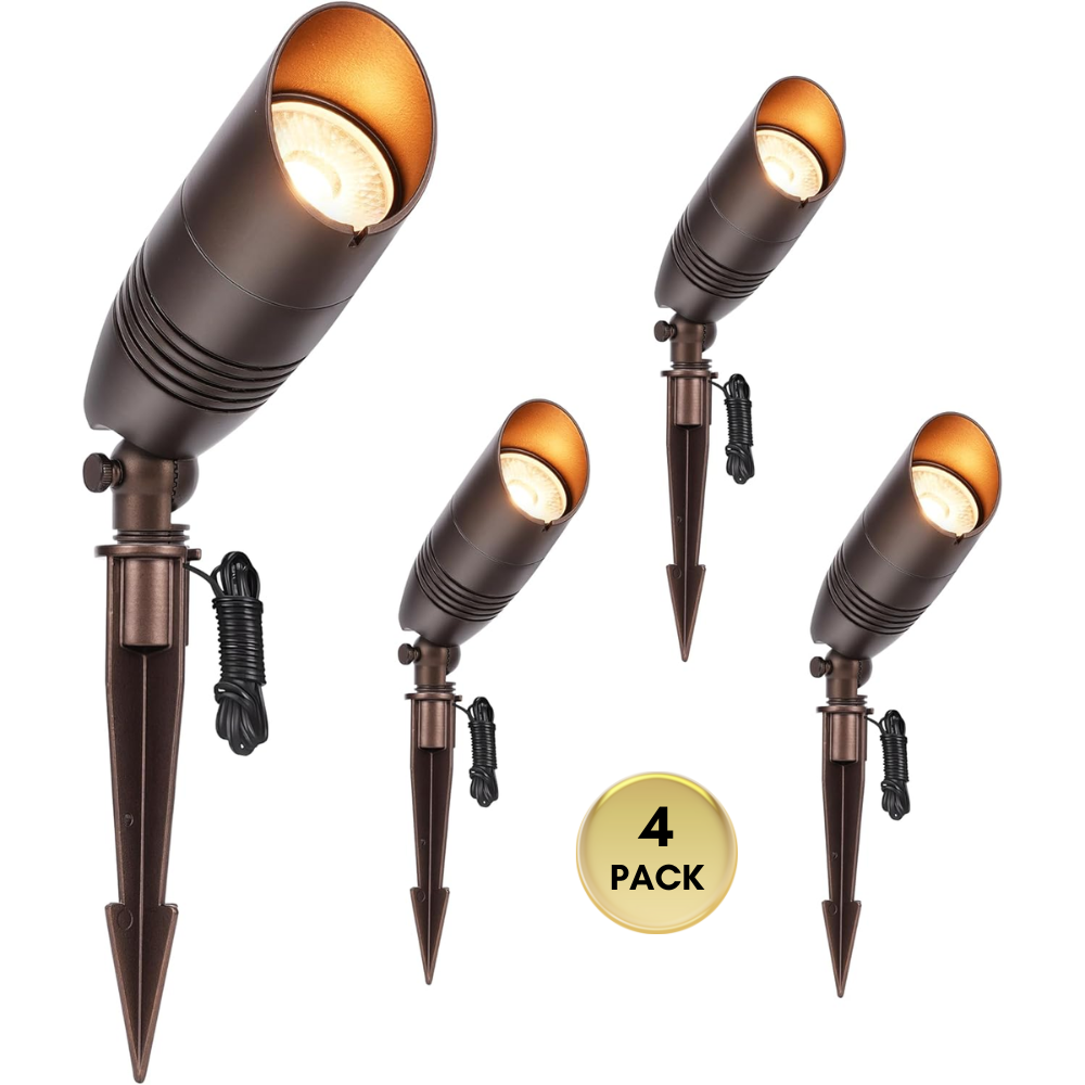 CDA02 4-Pack 9W 5CCT 2200K/2700K/3000K/4000K/5000K Selectable Integrat