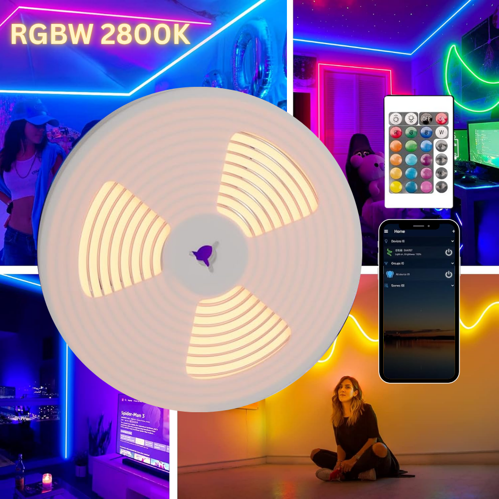 SLNR15 Dotless Neon RGB + Warm White 2800K or Cool White 6000K LED Str ...