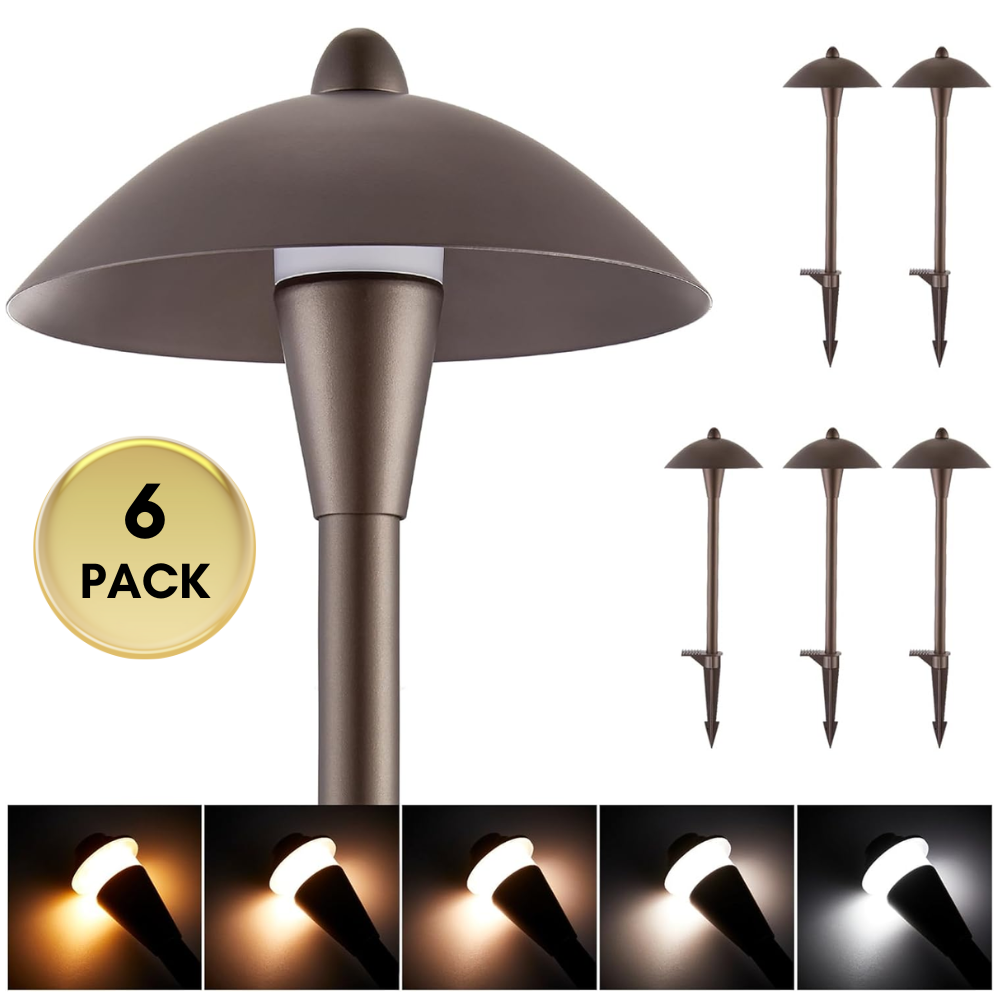 ALPCC10 6-Pack 5W Selectable 5CCT 2200K/2700K/3000K/4000K/5000K LED La