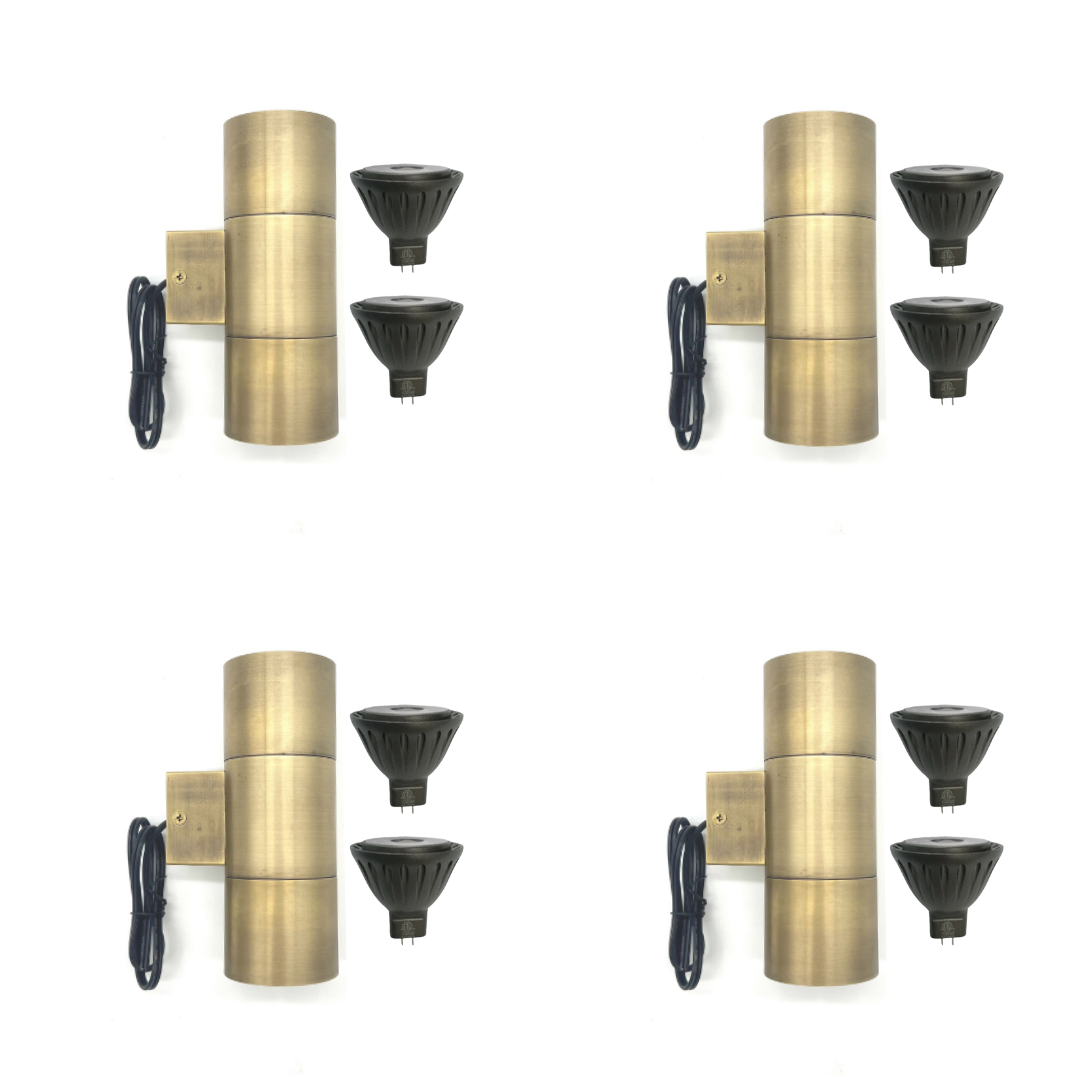 SCSP01 Stelvio Sconce Antique Brass Finish Up/Down Light 4x/8x/12x MR1