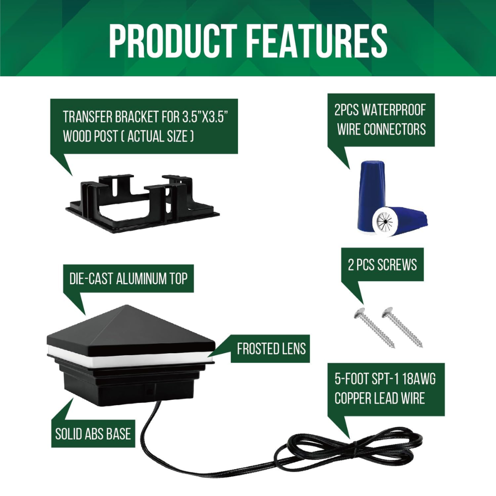 CPL04 Modern Pyramid-Top 12V AC/DC Low Voltage 3W 2700K/3000K 150 Lume