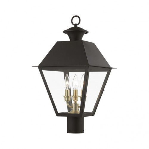 Wentworth Candelabra Base 3 Light Bulb Sockets Outdoor Large Post Top