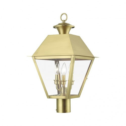 Wentworth Candelabra Base 3 Light Bulb Sockets Outdoor Large Post Top