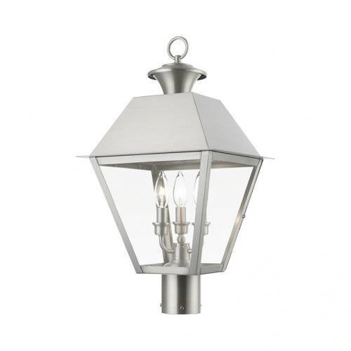 Wentworth Candelabra Base 3 Light Bulb Sockets Outdoor Large Post Top