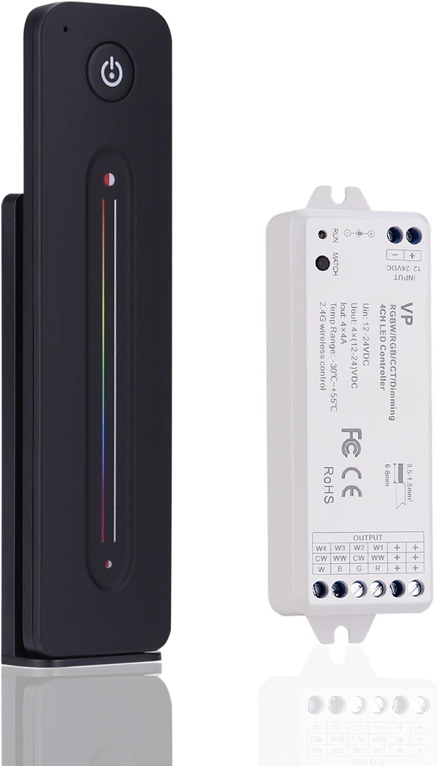 DC5V-36V 8A LED Low Voltage Controller with Wireless RF Remote, Sensit