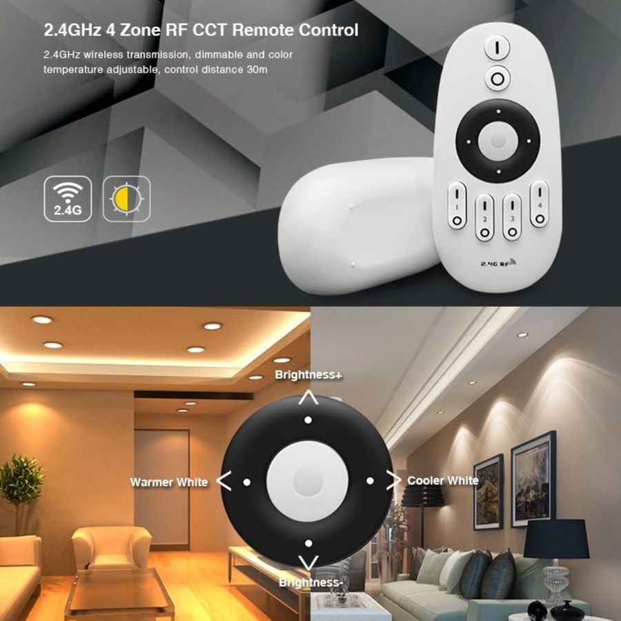 MiBoxer Milight Wireless 4-Zone Single/CCT/RGBW/RGBCCT LED Light Bulb