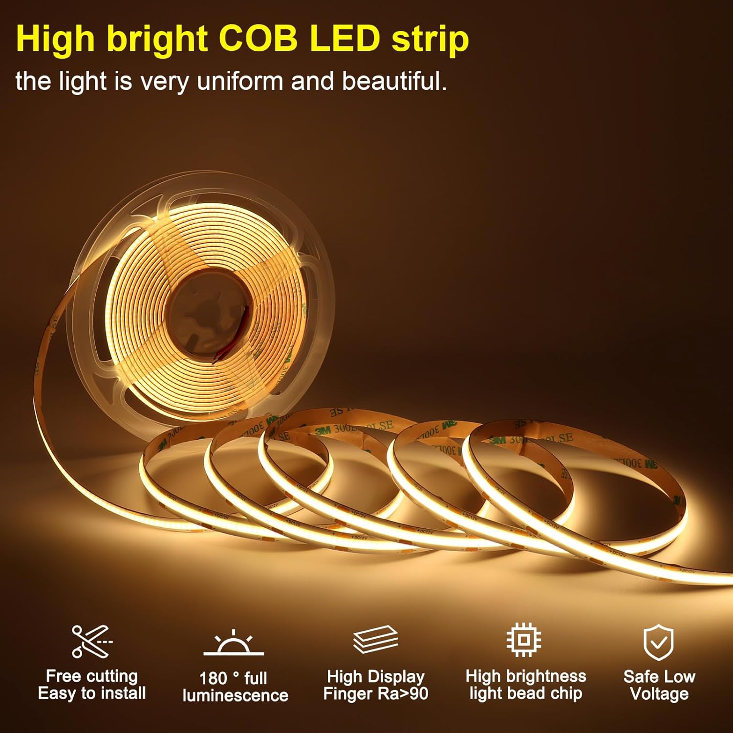 SLMS01 Intelligent Motion Sensor LED COB Strip Light Stair Light Kit 1