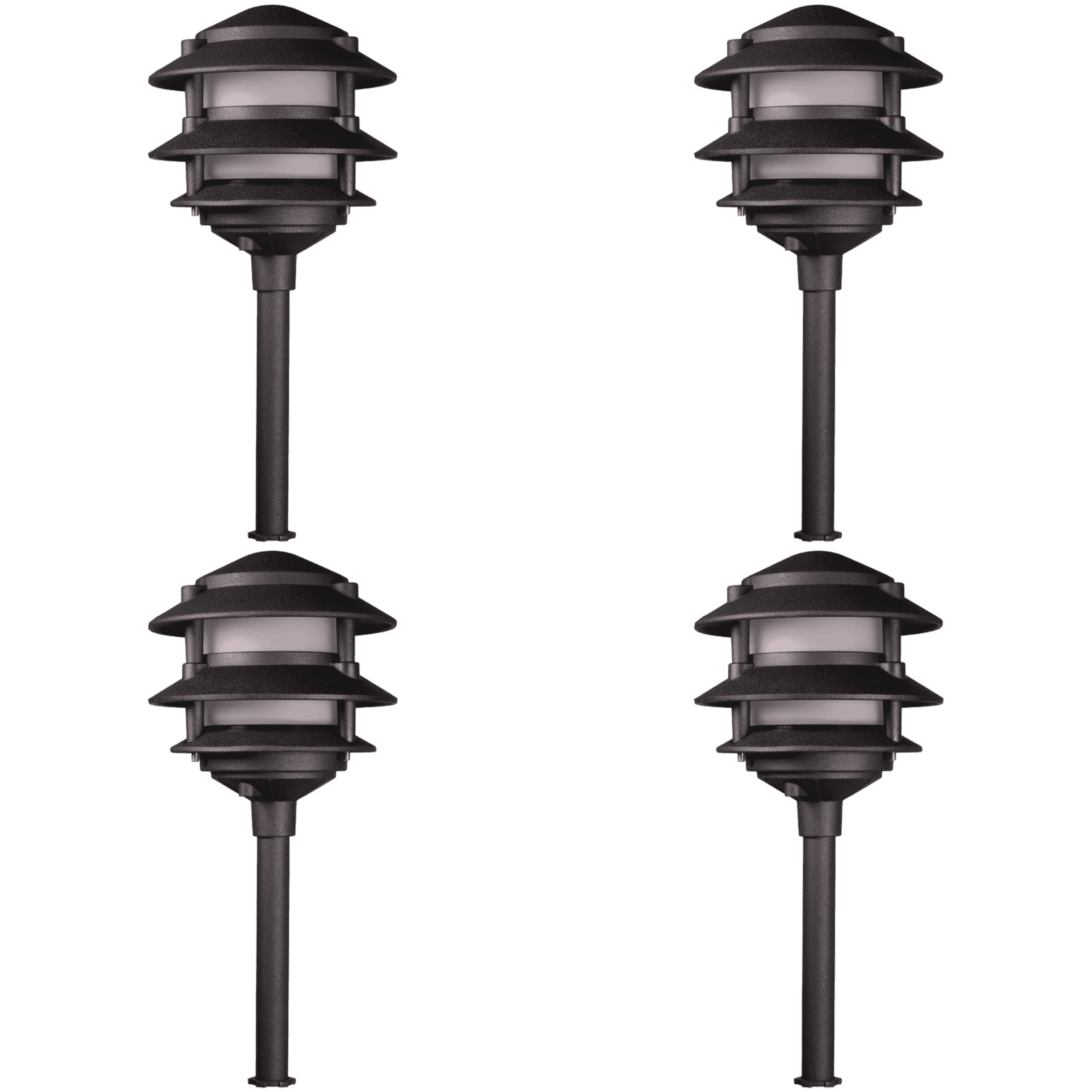 Pagoda Path Light | 3-Tier Aluminum Landscape Packs