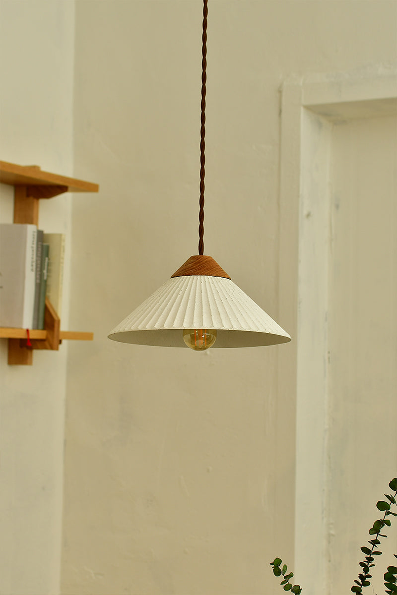 Summit Mountain Concrete Hanging Pendant Light E26 Socket Line Voltage