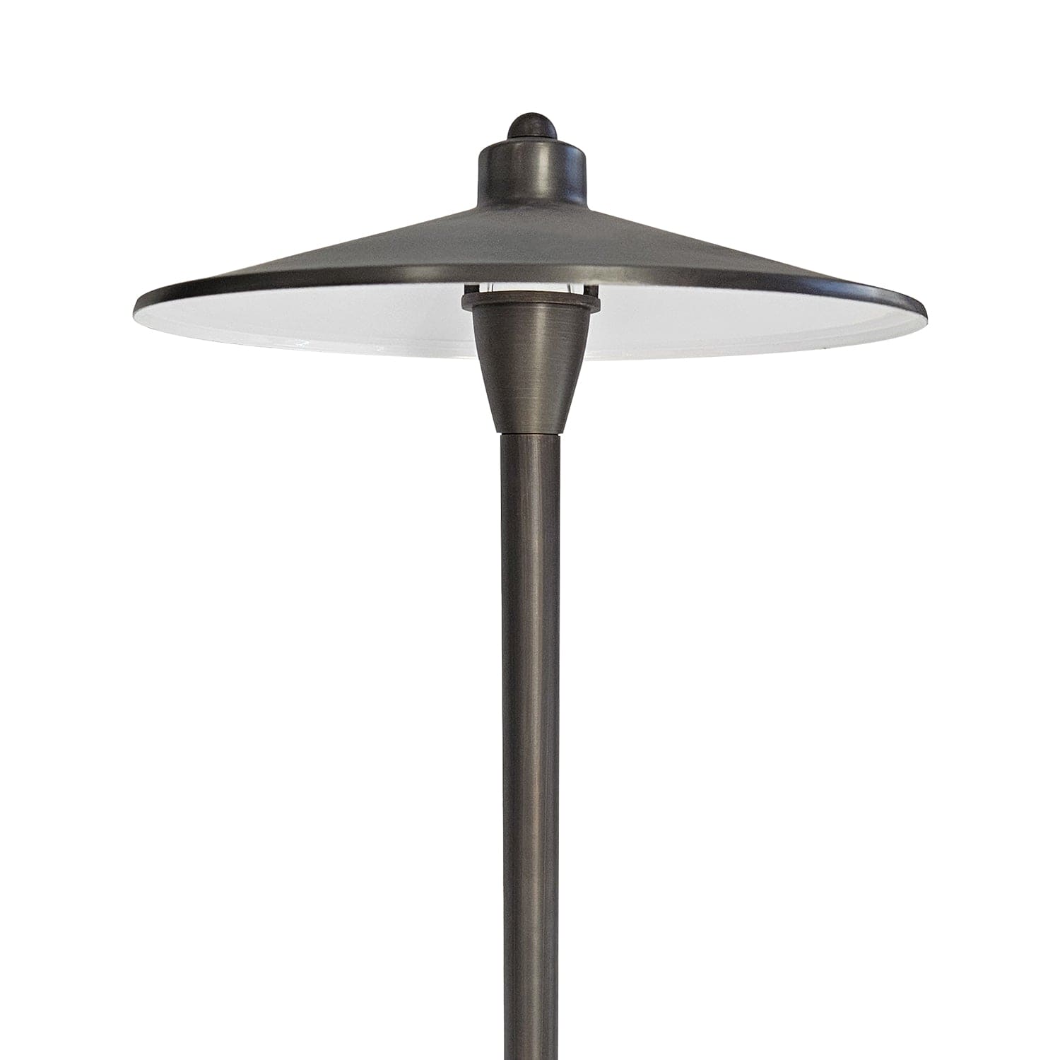 PL79B G4 Solid Brass Large Mushroom Hat Path Light - Light Bronze Fini ...