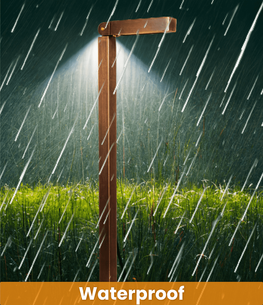 PLB14 Cast Brass Path Light | 3W Integrated LED Low Voltage Landscape ...