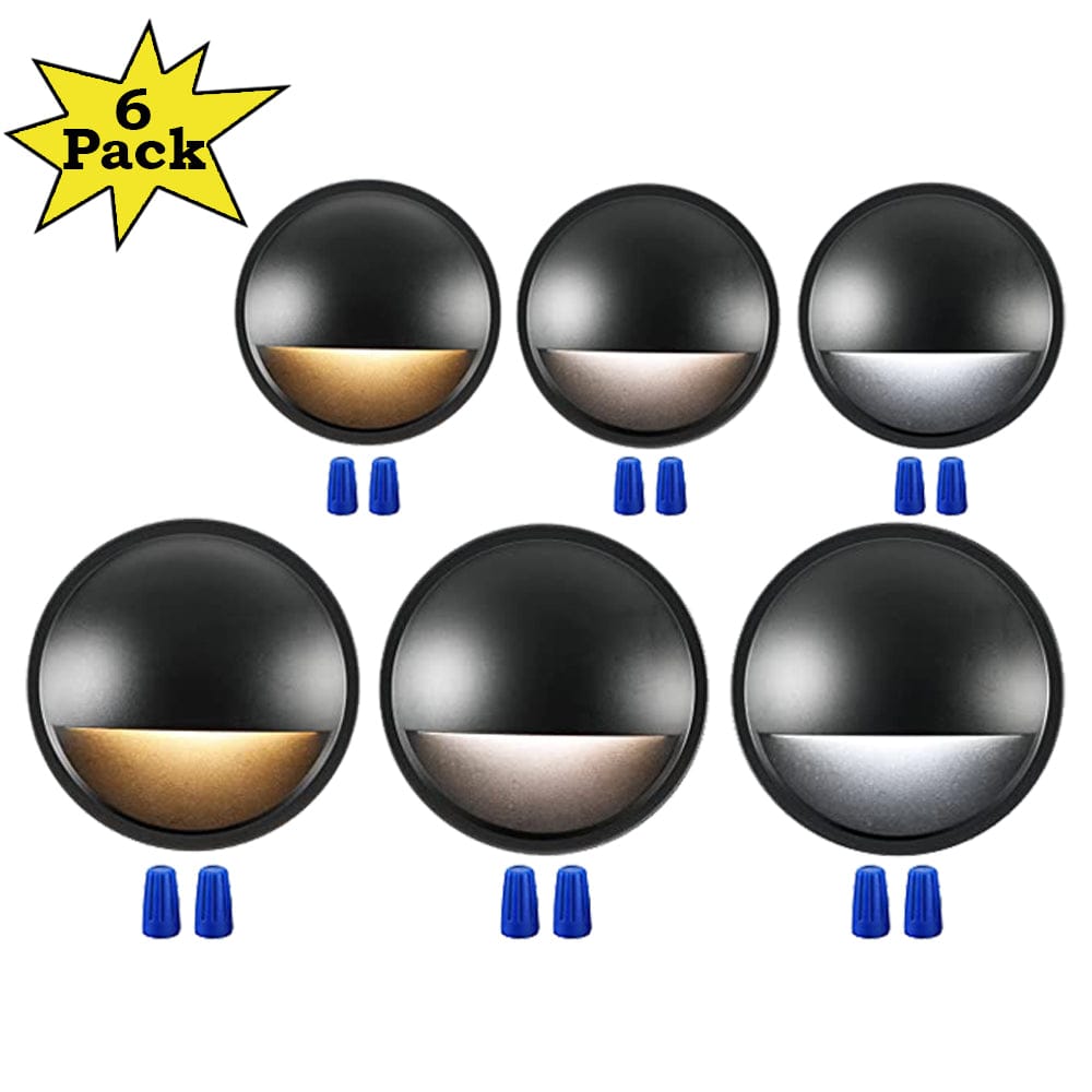 6-Pack of DLAC02 3CCT Low Voltage Deck Lights | Outdoor Step Lights ...