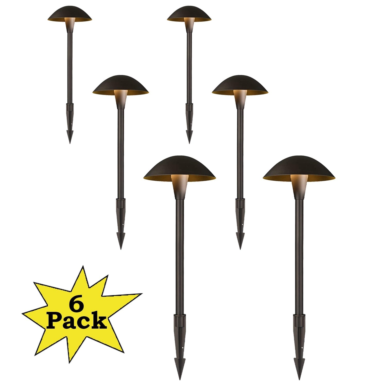 6-Pack of Modern LED Path Lights | Durable Walk Way Lights – Sun Bright ...