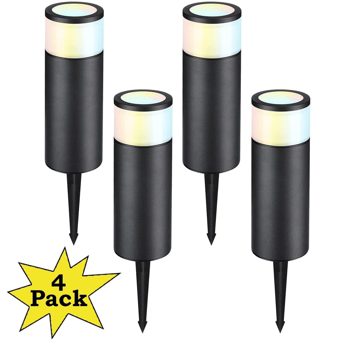 4-Pack of Modern LED Path Lights | Durable Walk Way Lights – Sun Bright ...