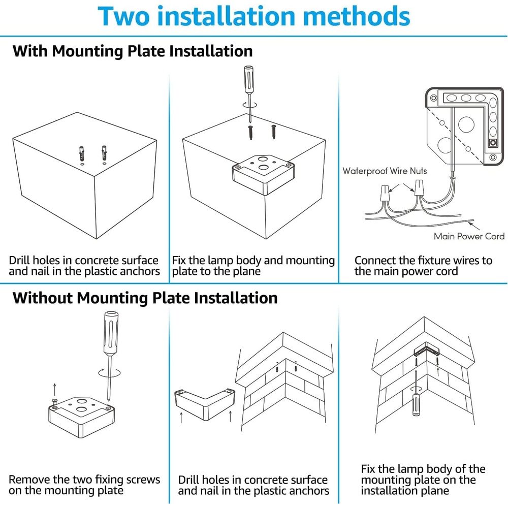 4-Pack of ELC02 Retaining Wall Lights | 3CCT Hardscape Lights – Sun ...