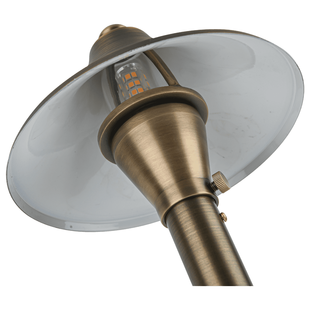 PLB09 Cast Brass Path Light | Lamp Ready Low Voltage Landscape Light ...