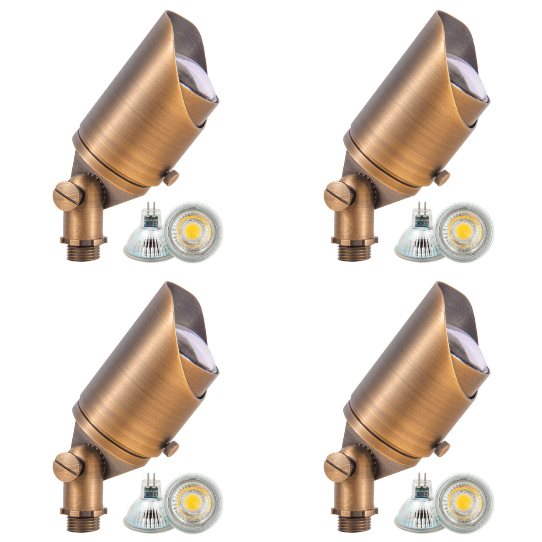 SPB05 Adjustable Low Voltage LED Outdoor Brass Spotlight – Sun Bright ...