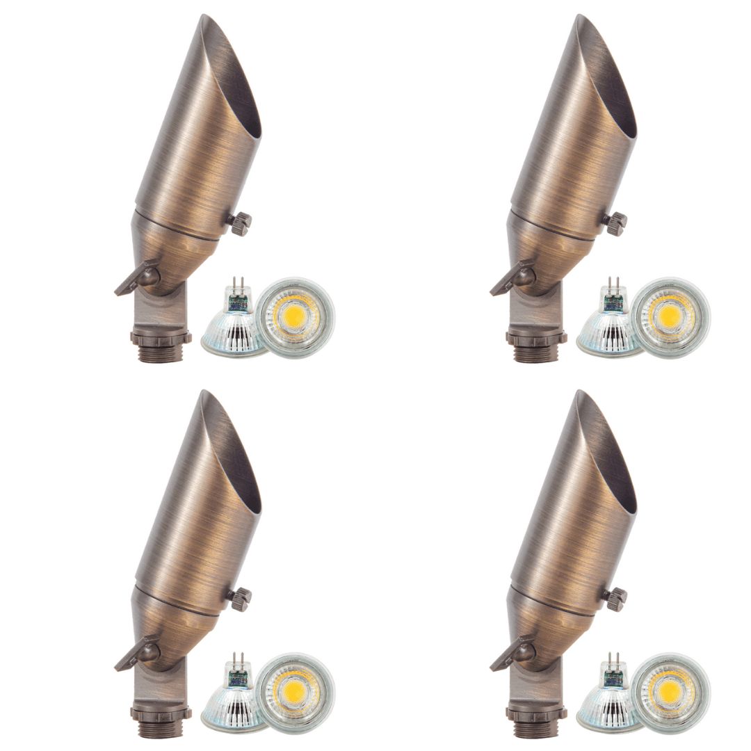 SPB11 Low Voltage Directional Outdoor Brass Spotlight