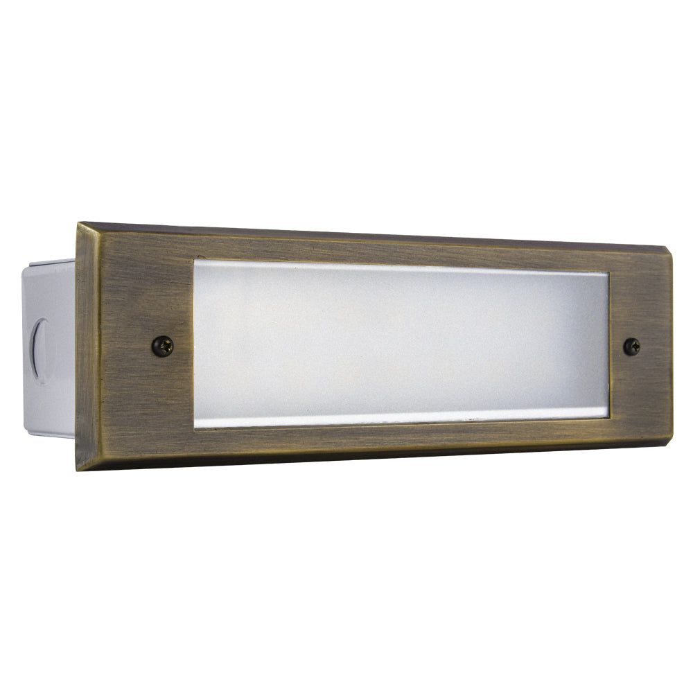 STB10 Cast Brass Step Light | 4W 3000K Warm White Integrated LED 12V L ...
