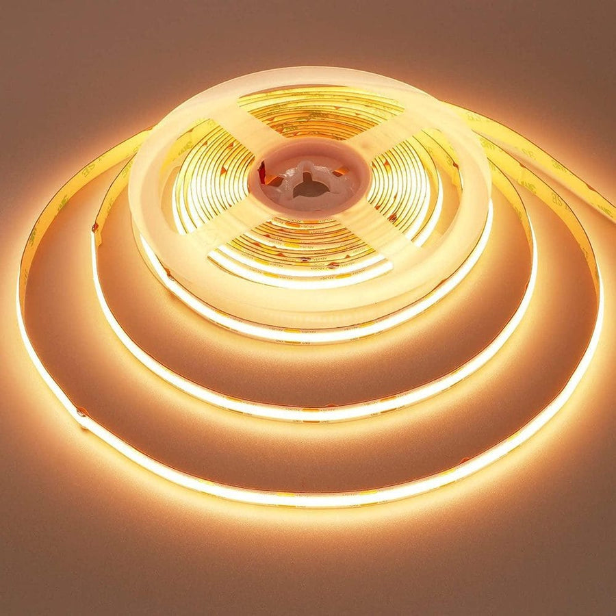 Dotless Single Color Linear LED Strip Lights Low Voltage FCOB DC24V Ta ...